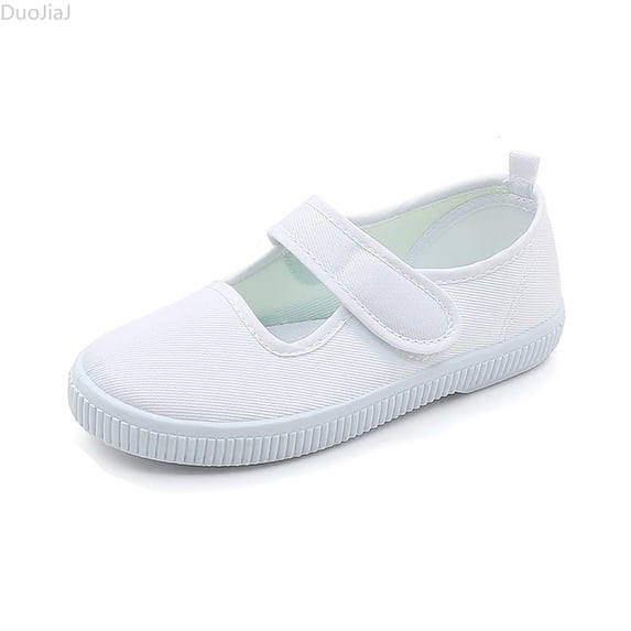 DuoJiaJ Kids' Canvas Sneakers,Hook Loop Lightweight for School,8 ...