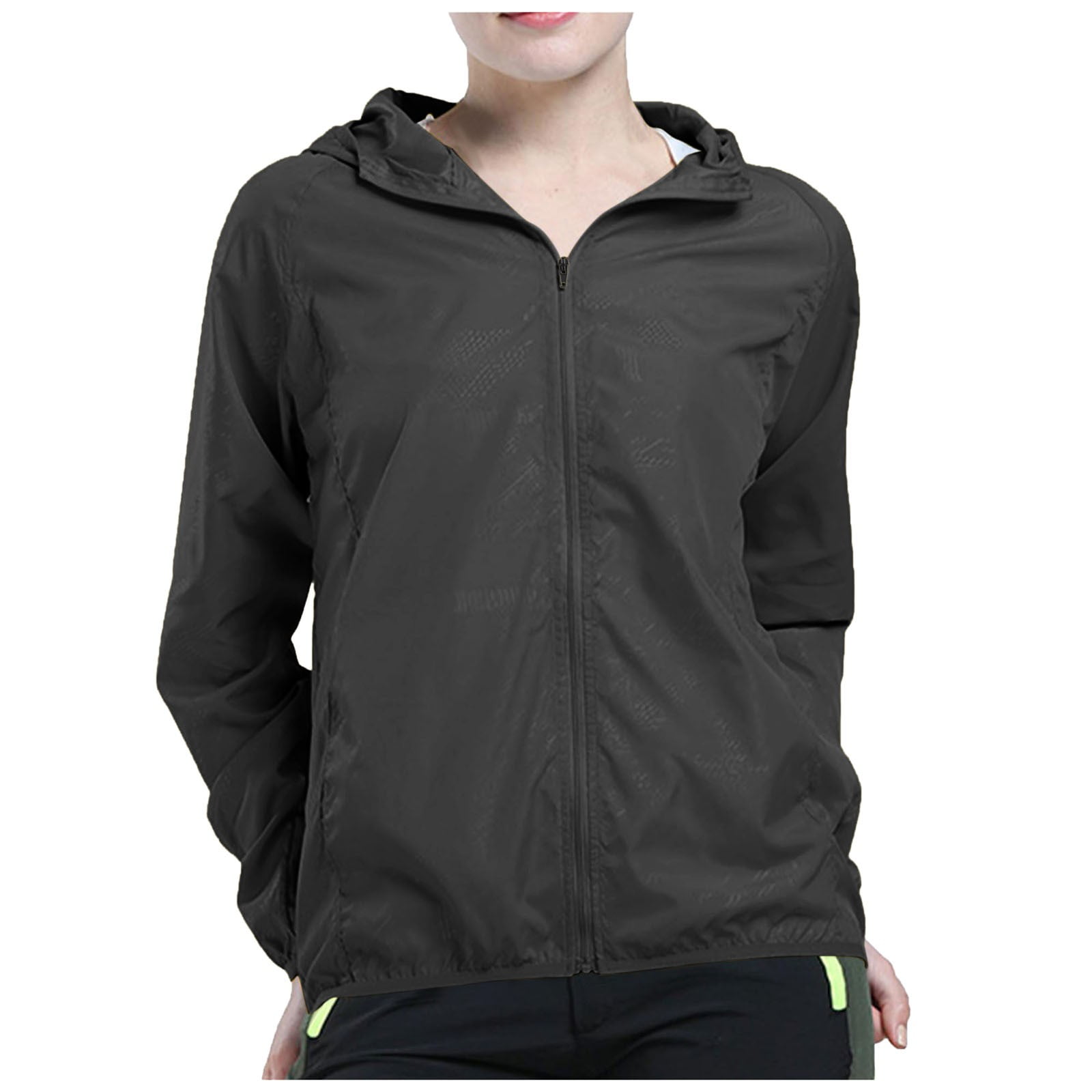 DuoJiaJ Lightweight Rain Jacket Women's Raincoat Transition Jacket ...