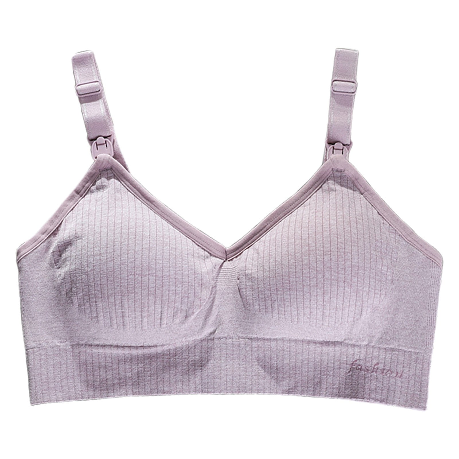DuoJiaJ Maternity Lactation Bra Milk Front Buckle Nursing Bra Plus Size ...