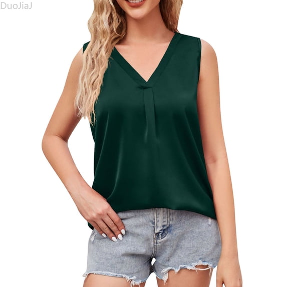 DuoJiaJ Personality Casual V Neck Vest Female Simple And Exquisite ...