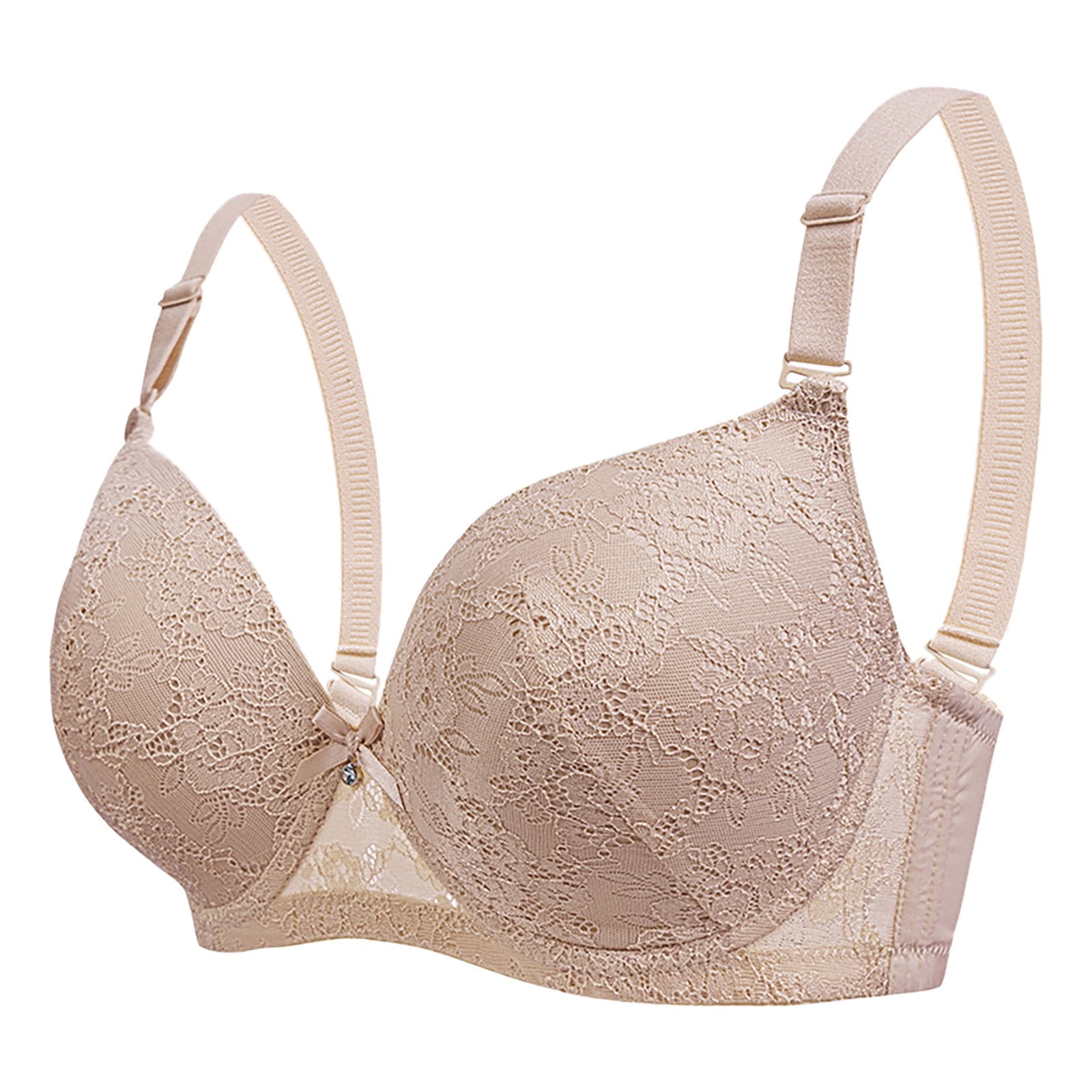 DuoJiaJ Plus Size Lace Bra For Women Foam Underwire Supportive Lift D ...