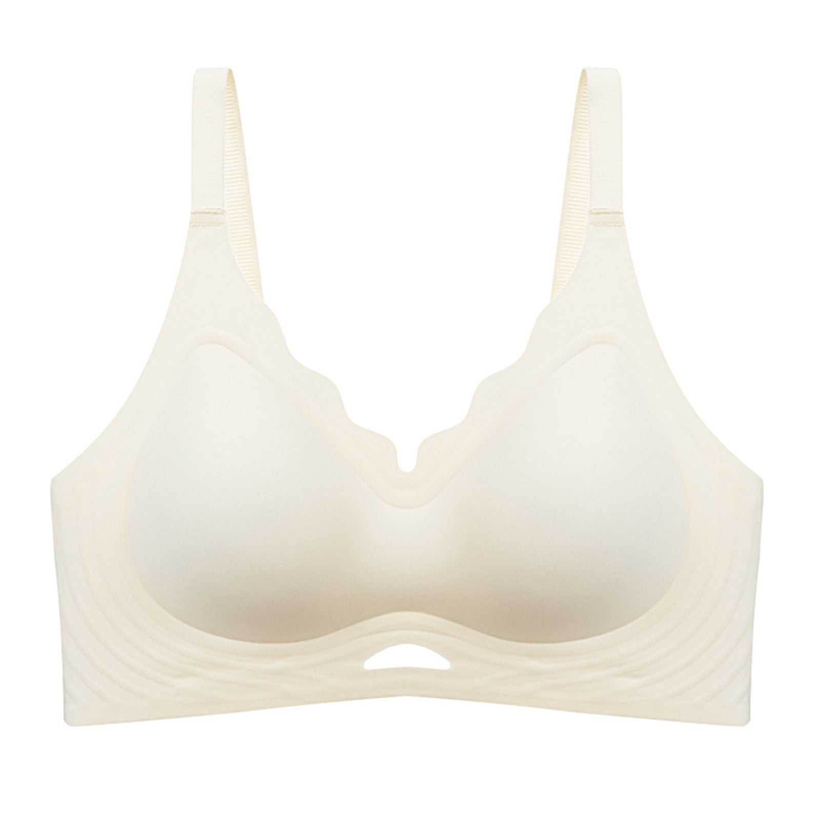 DuoJiaJ Plus Size Seamless Lift Bra For Women Fixed Cup Soft Support ...