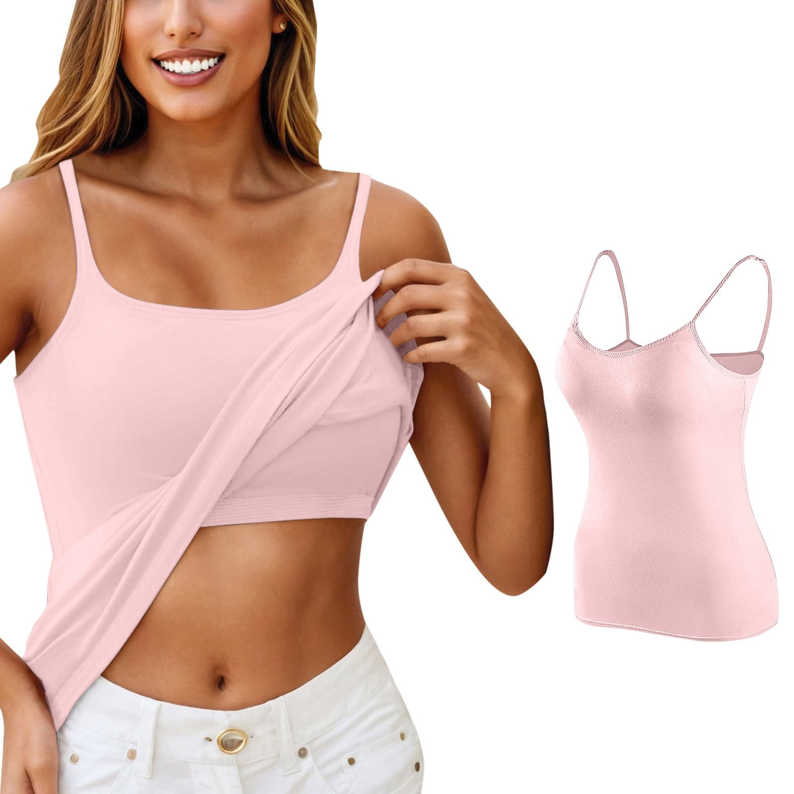 DuoJiaJ Suspender Vest Female Yoga Bottoming Underwear Women’s Basic Tank Tops - Walmart.com