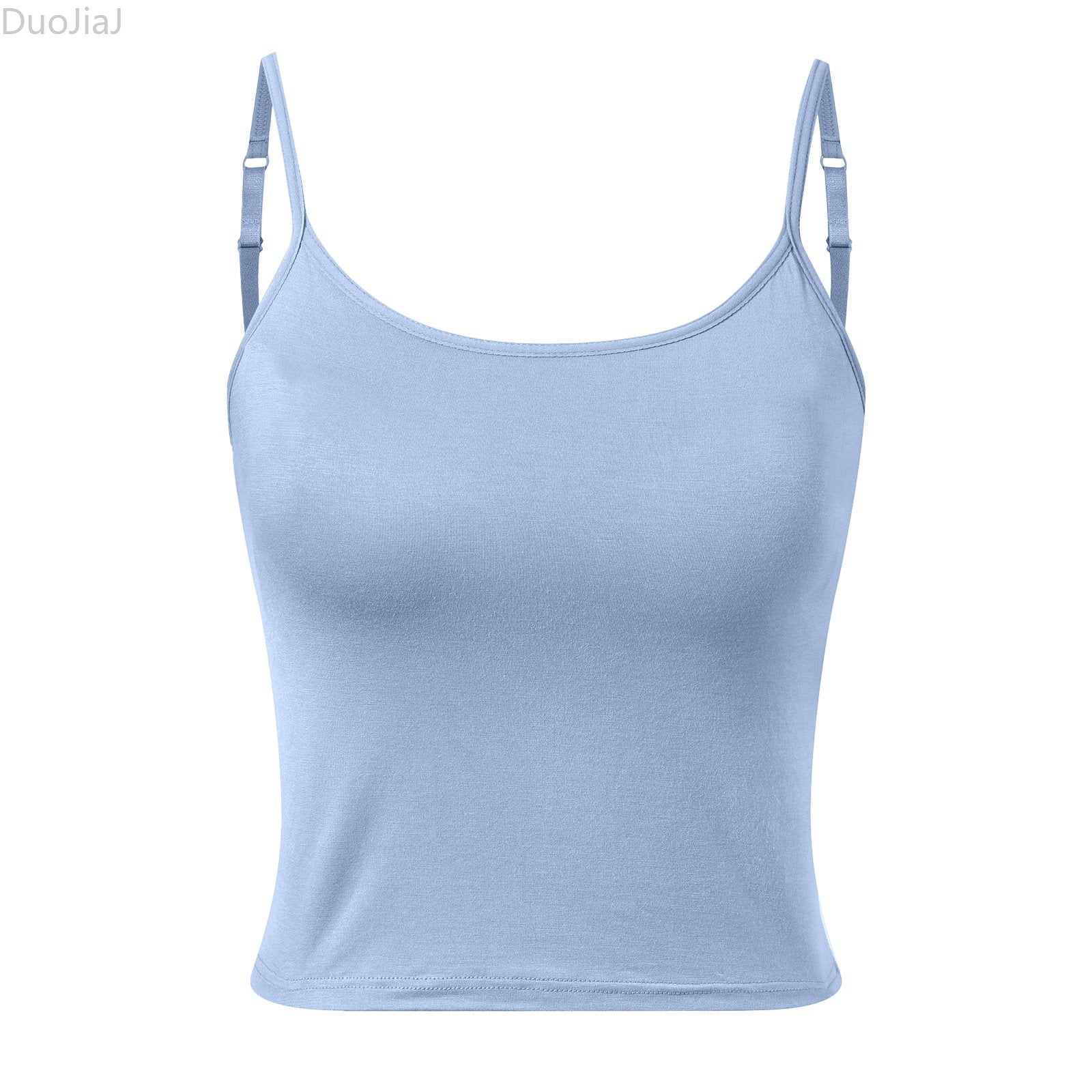 DuoJiaJ Women's Casual Round Neck Tank Top Sleeveless Summer Basic ...