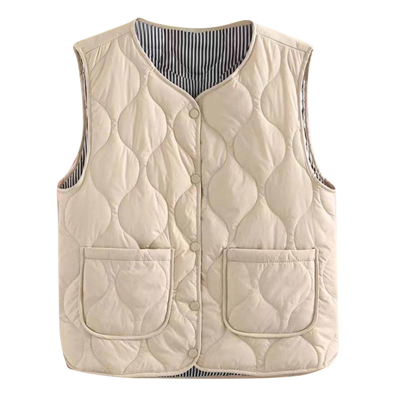 DuoJiaJ Women's Cozy Inner Vest Sleeveless Collarless Design For ...