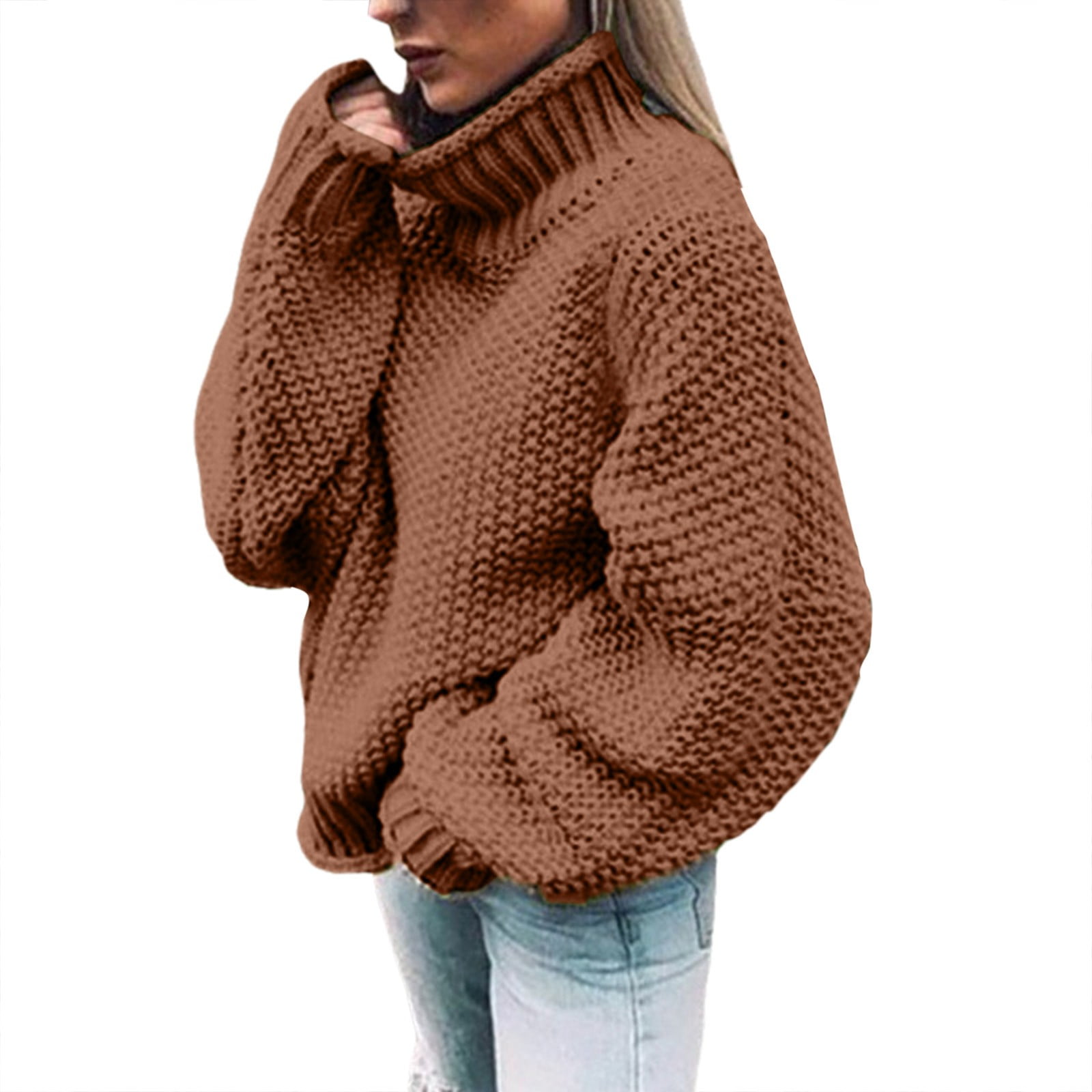 DuoJiaJ Women's Oversized Fall Sweaters 2025 Casual Long Sleeve ...