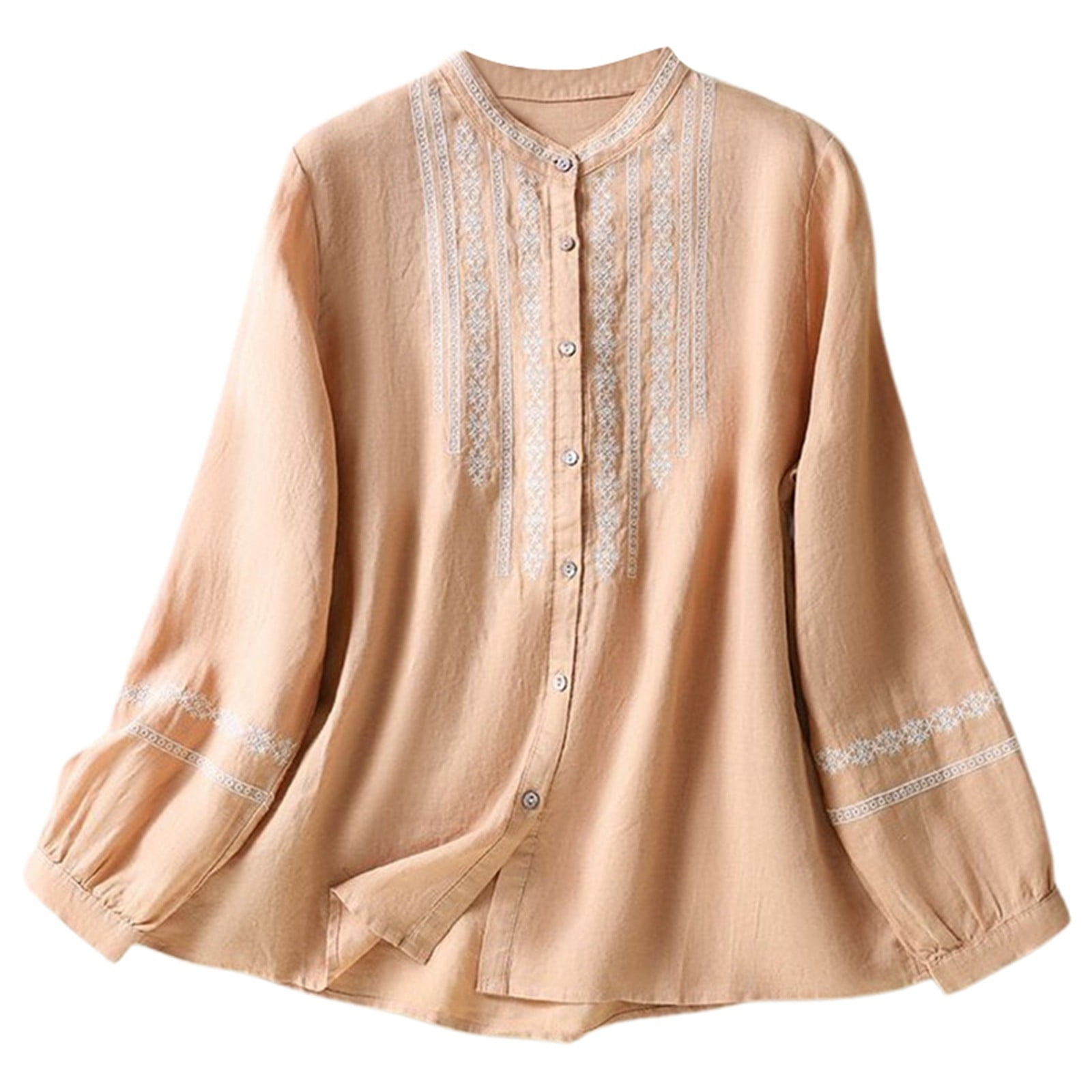 DuoJiaJ Women's Spring New Retro Ethnic Style Temperament Embroidery ...