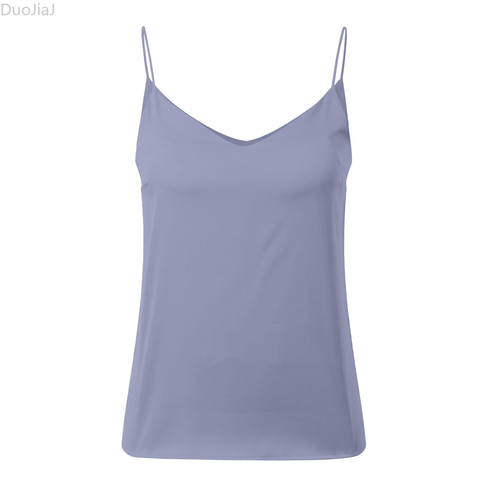 DuoJiaJ Women's V Neck Tank Tops With Built In Bra Sleeveless For Music ...