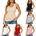 DuoJiaJ Womens Sleeveless Tank, Layering Breathable Lightweight Basic ...