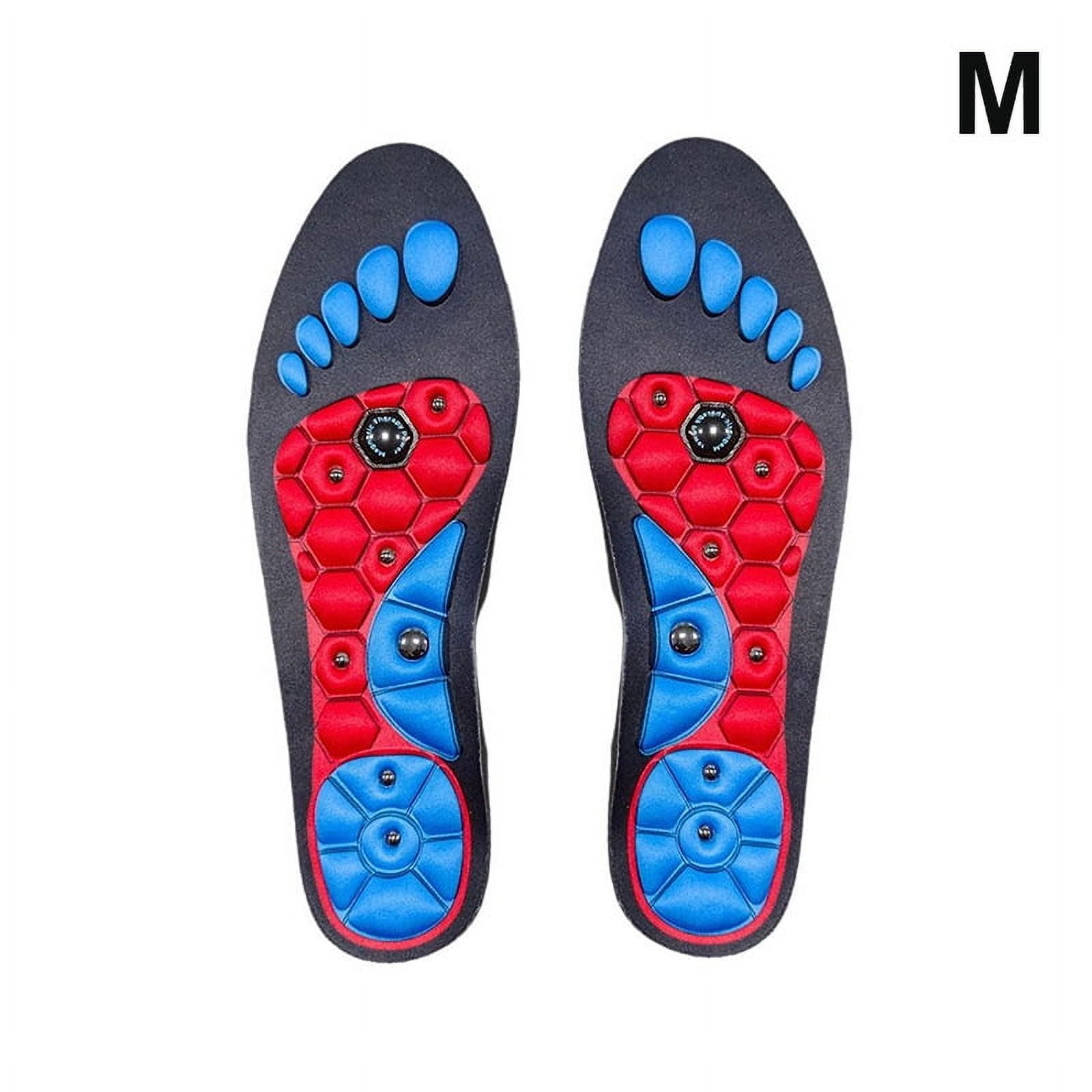 Duochuang 1 Pair Acupressure Foot Insoles For Men Women Orthopedic Gel ...