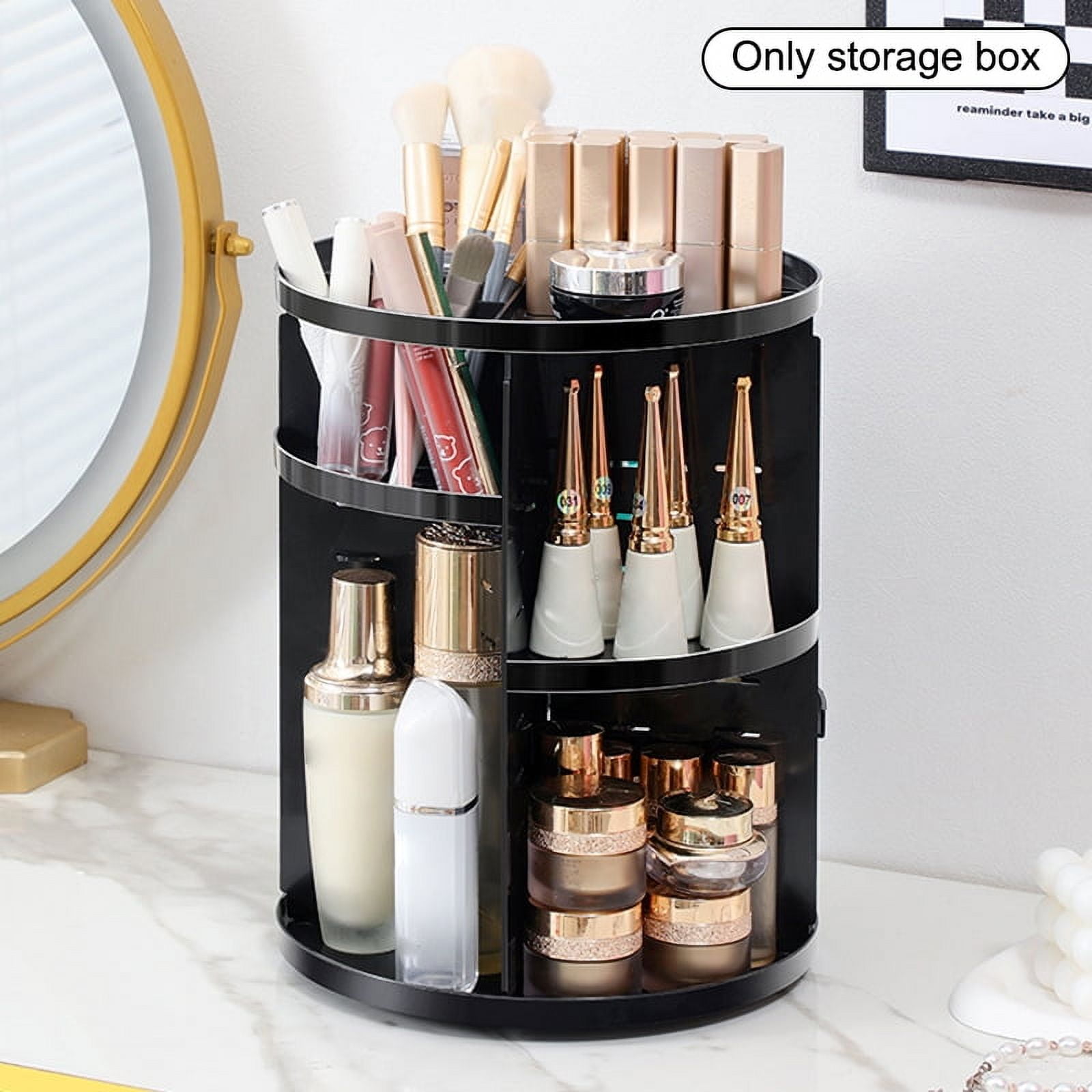 Duochuang 360 Degree Rotating Makeup Storage Box Large Capacity ...