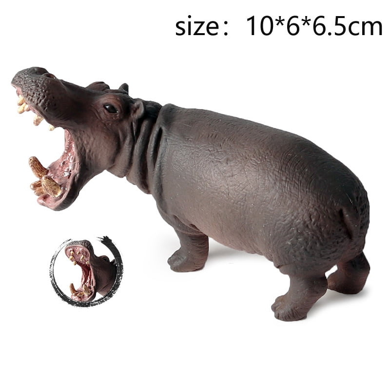 Duochuang Cute Hippo Resin Figurines | Moo Deng Baby Hippopotamus ...