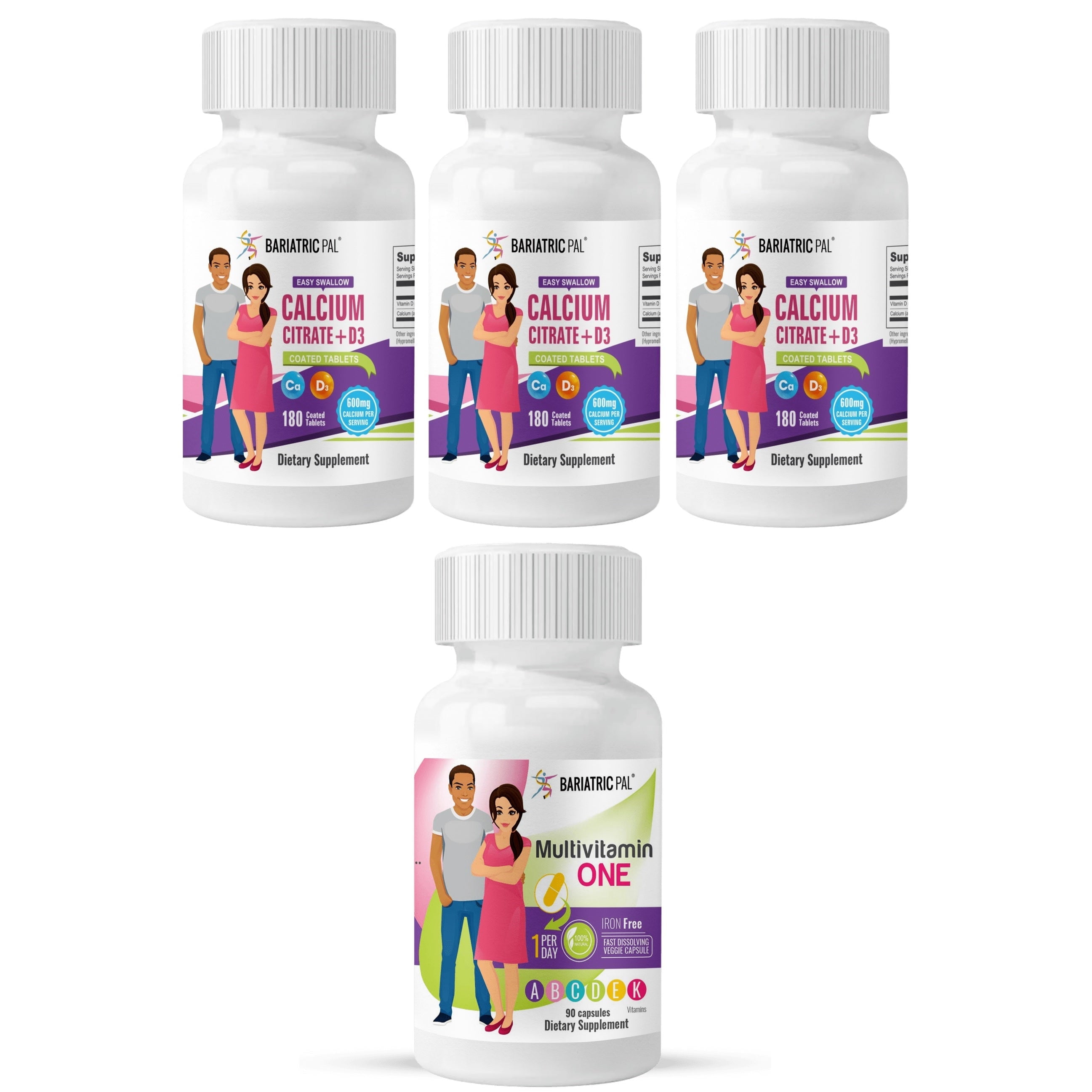 Duodenal Switch Vitamin Pack - Tablets BariatricPal Multivitamin ONE ...