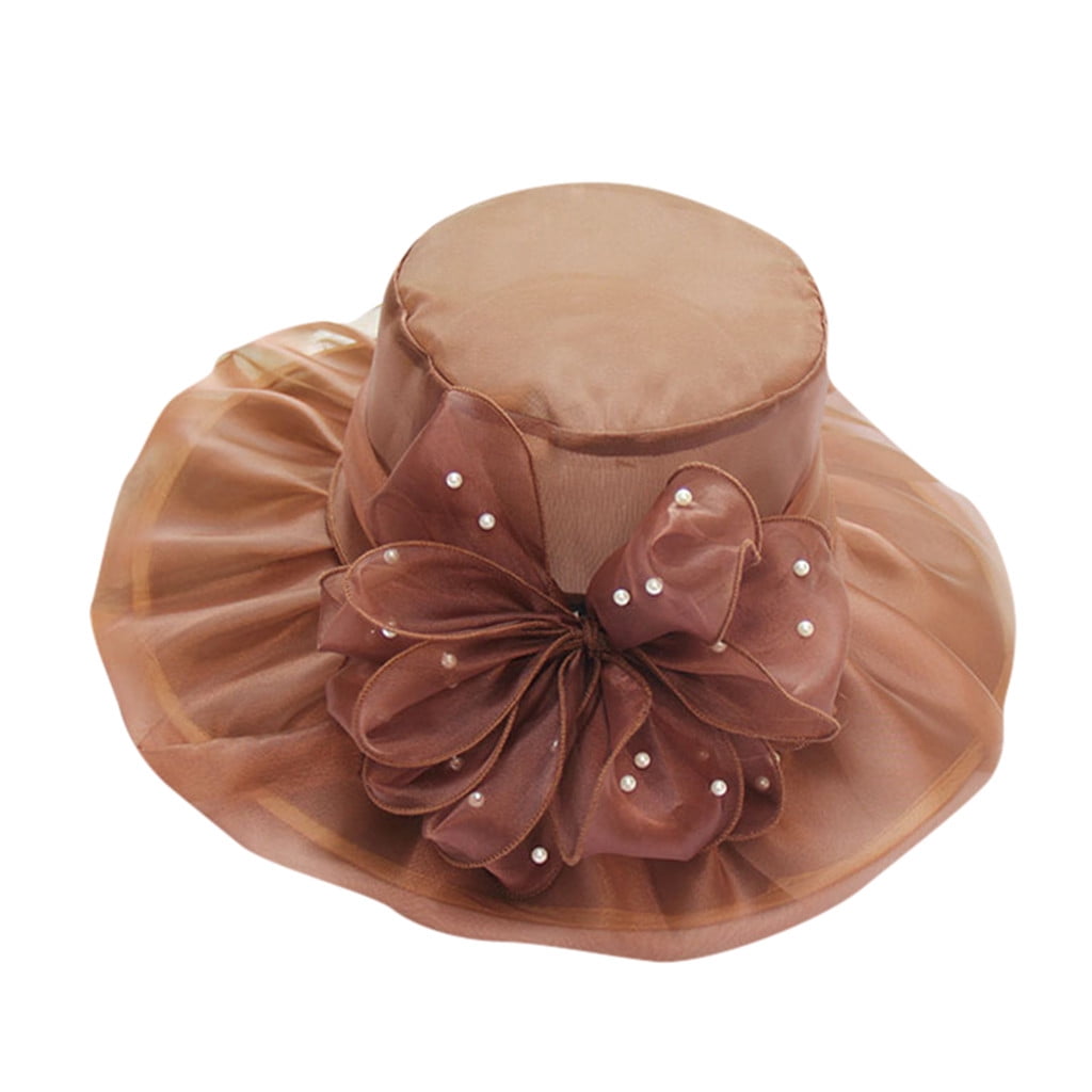 Duoif Beach Hats for Women Party Daily Bridal Wedding Fascinator Tea ...
