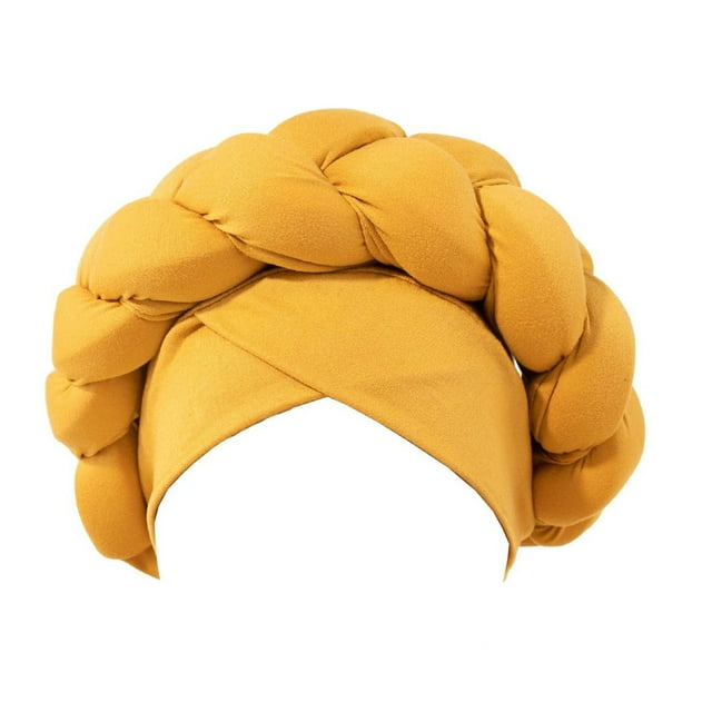 Duoif Hijab Turbans for Women Boho Braided Turban Hat African Turbans ...