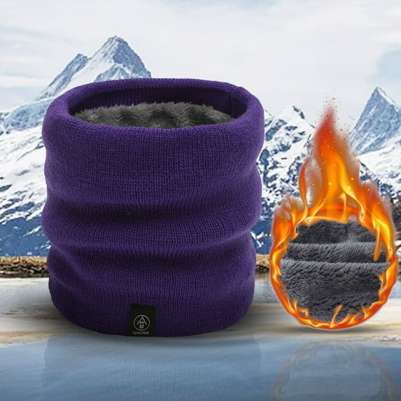 Duoif Neck Warmer, Winter Woolen Collar Warm Women Ski Scarf Cold ...