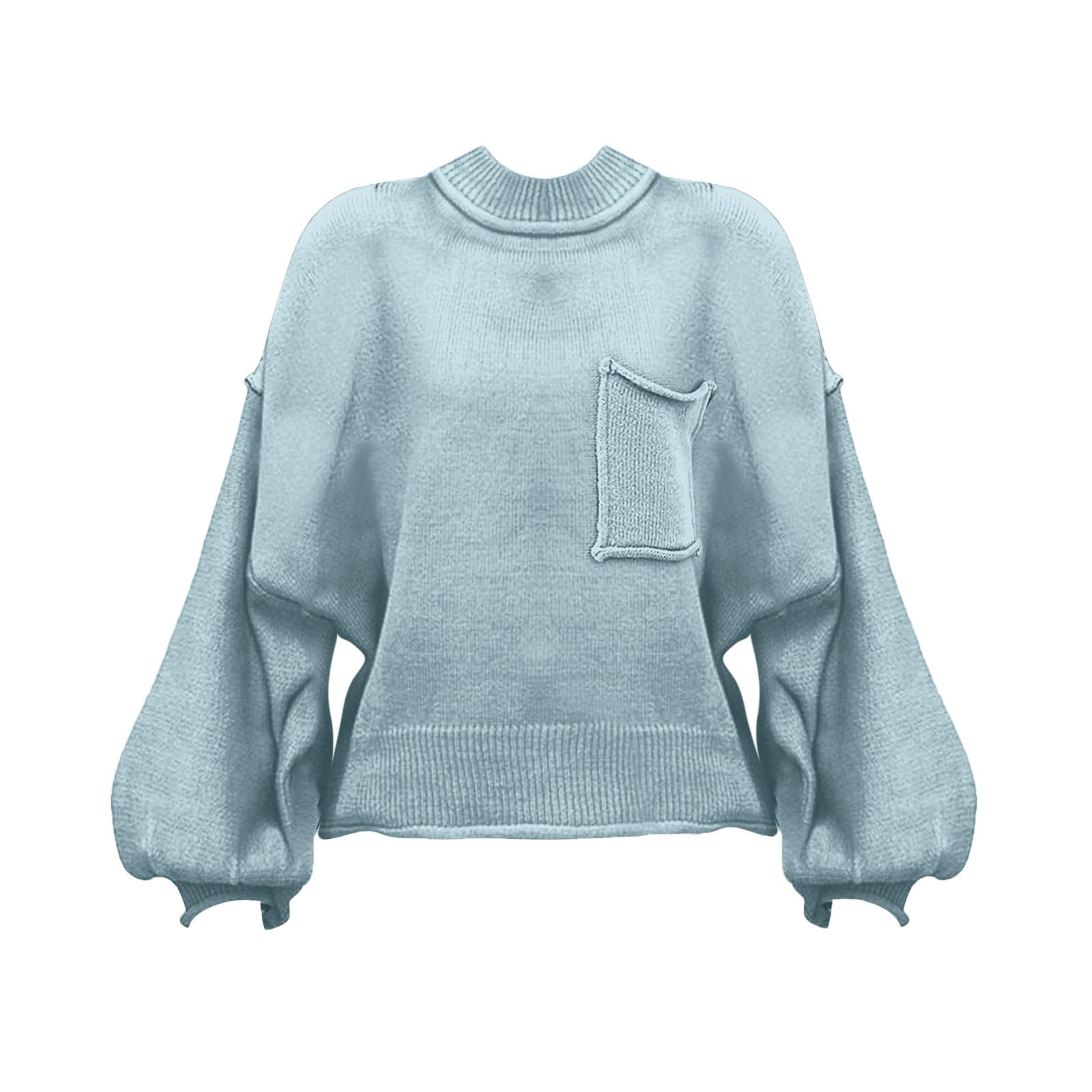 Duoif Sweaters for Women Trendy Women's 2025 Long Sleeve Crewneck ...