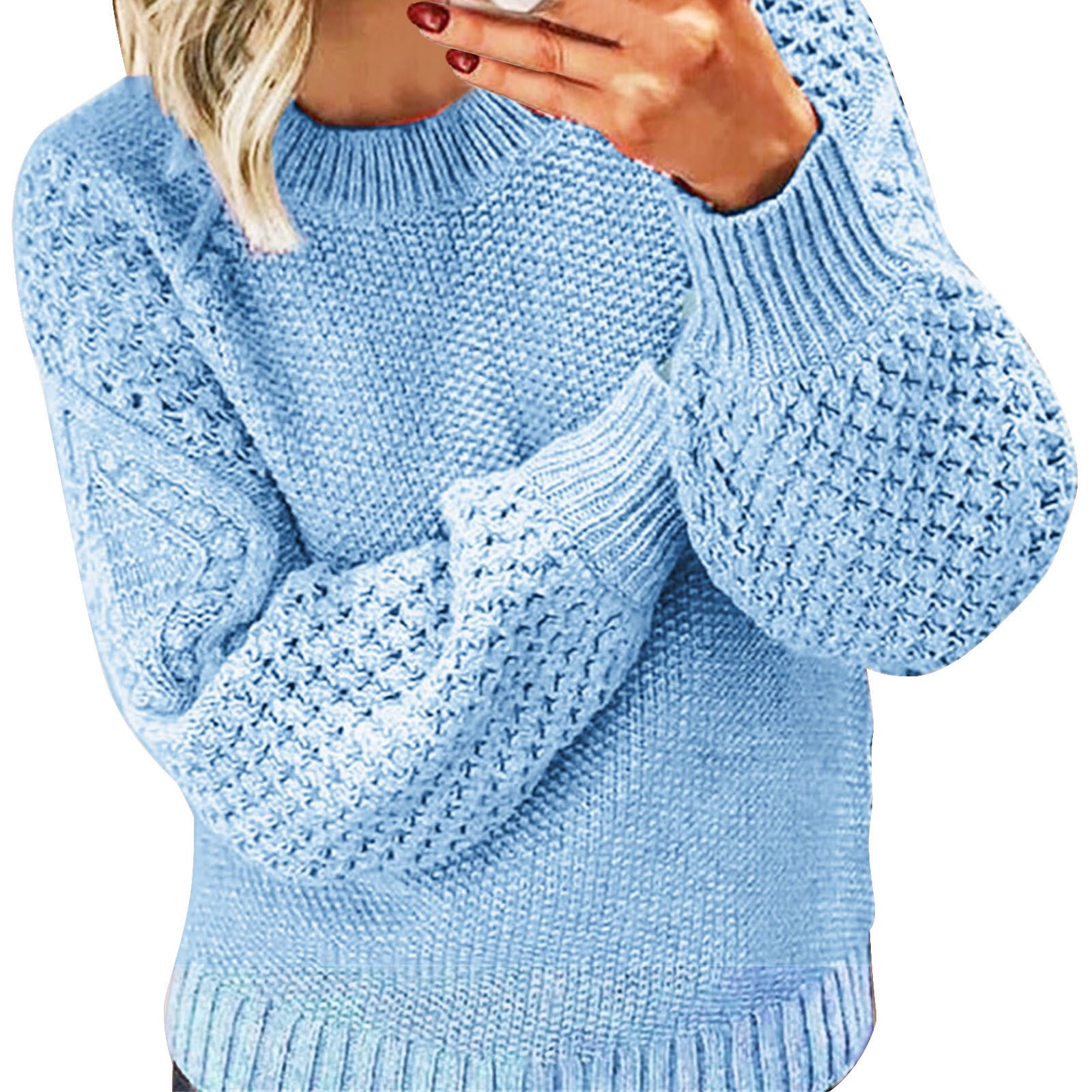 Duoif Sweaters for Women Trendy Women's Autumn and Winter New Casual ...