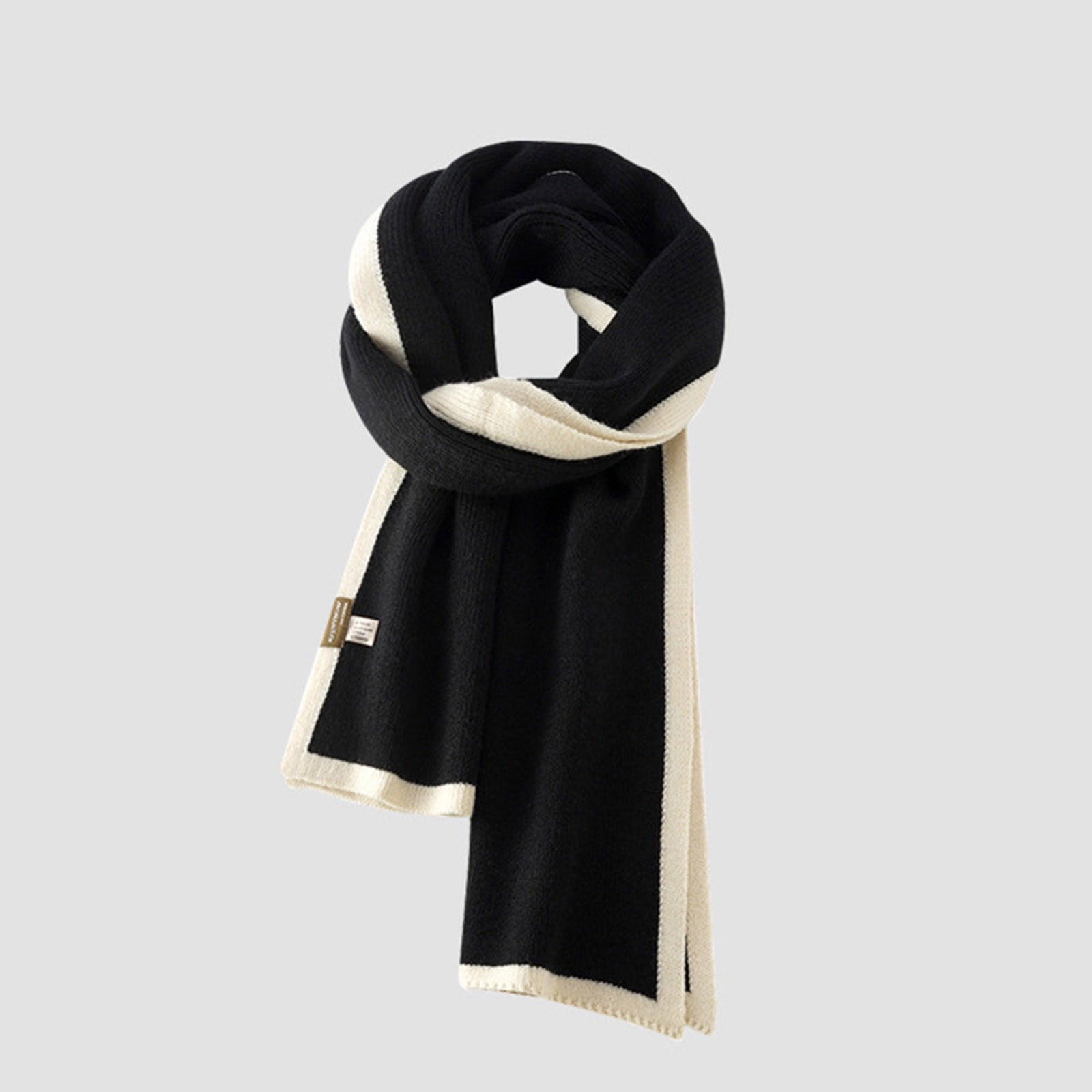 Duoif Winter Scarf for Women, Women Autumn and Winter Warm Solid Color ...