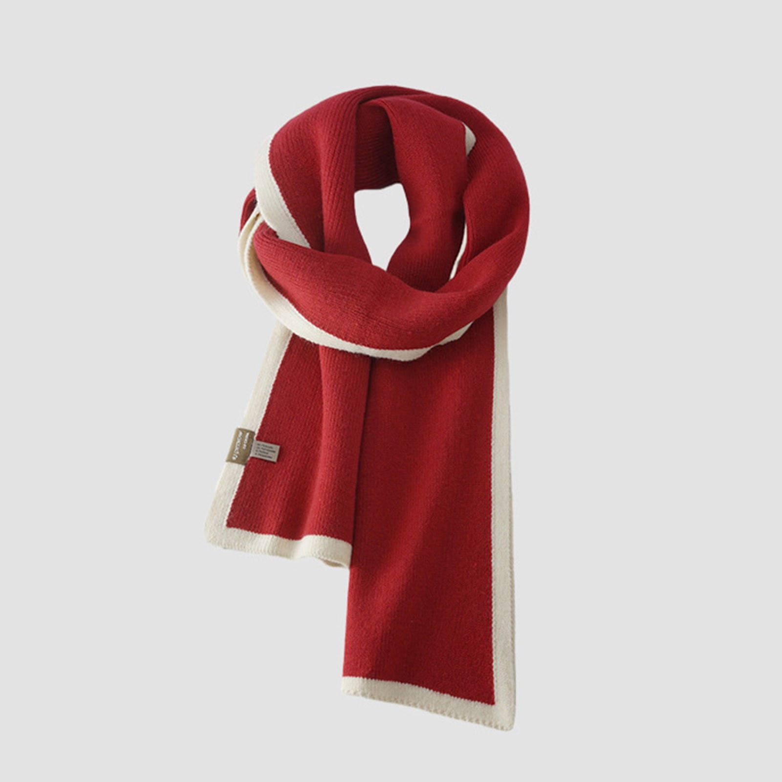 Duoif Winter Scarf for Women, Women Autumn and Winter Warm Solid Color ...