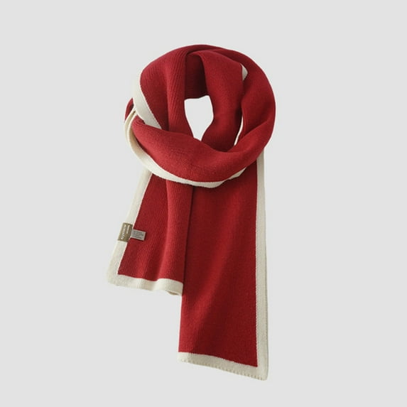 Duoif Winter Scarf for Women, Women Autumn and Winter Warm Solid Color ...