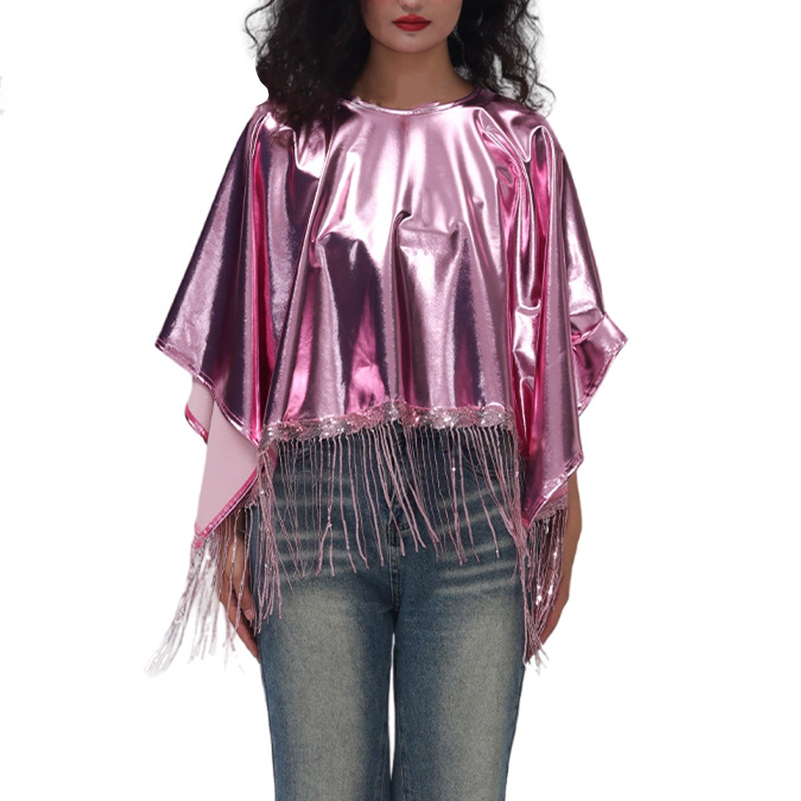 Duoif Womens Shawls, Women's Casual Solid Color Reflective Patchwork ...