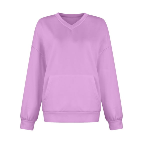 Duoif Womens Sweatshirt Oversized Round Neck Sweatshirt - Women's Fall ...