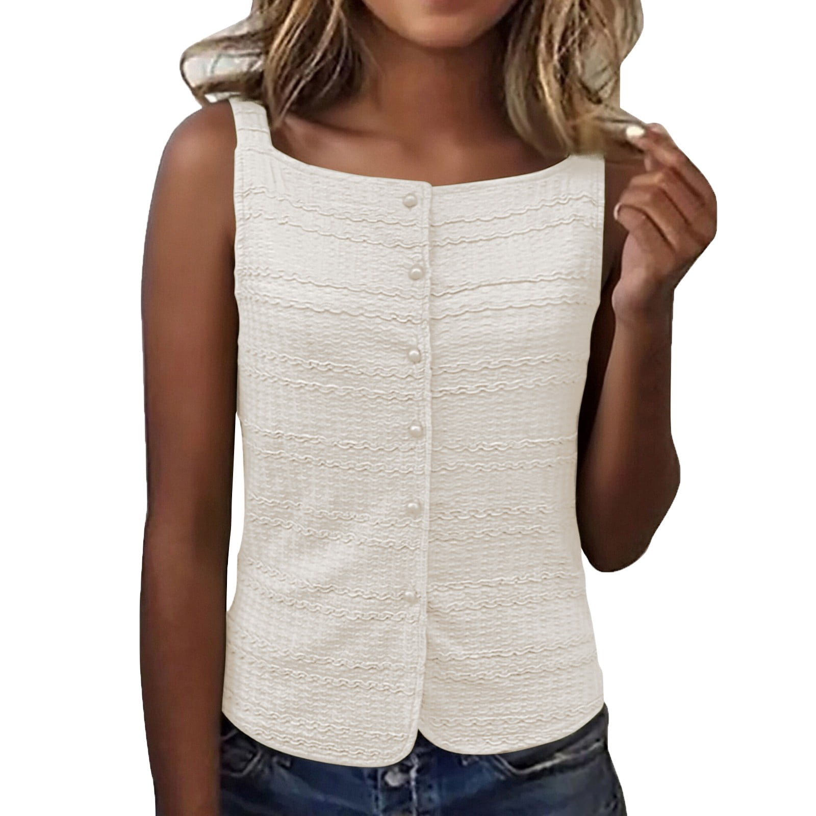 Duoif Womens Tank Tops Backless Knit Strapless Top, Solid Color Blouse ...