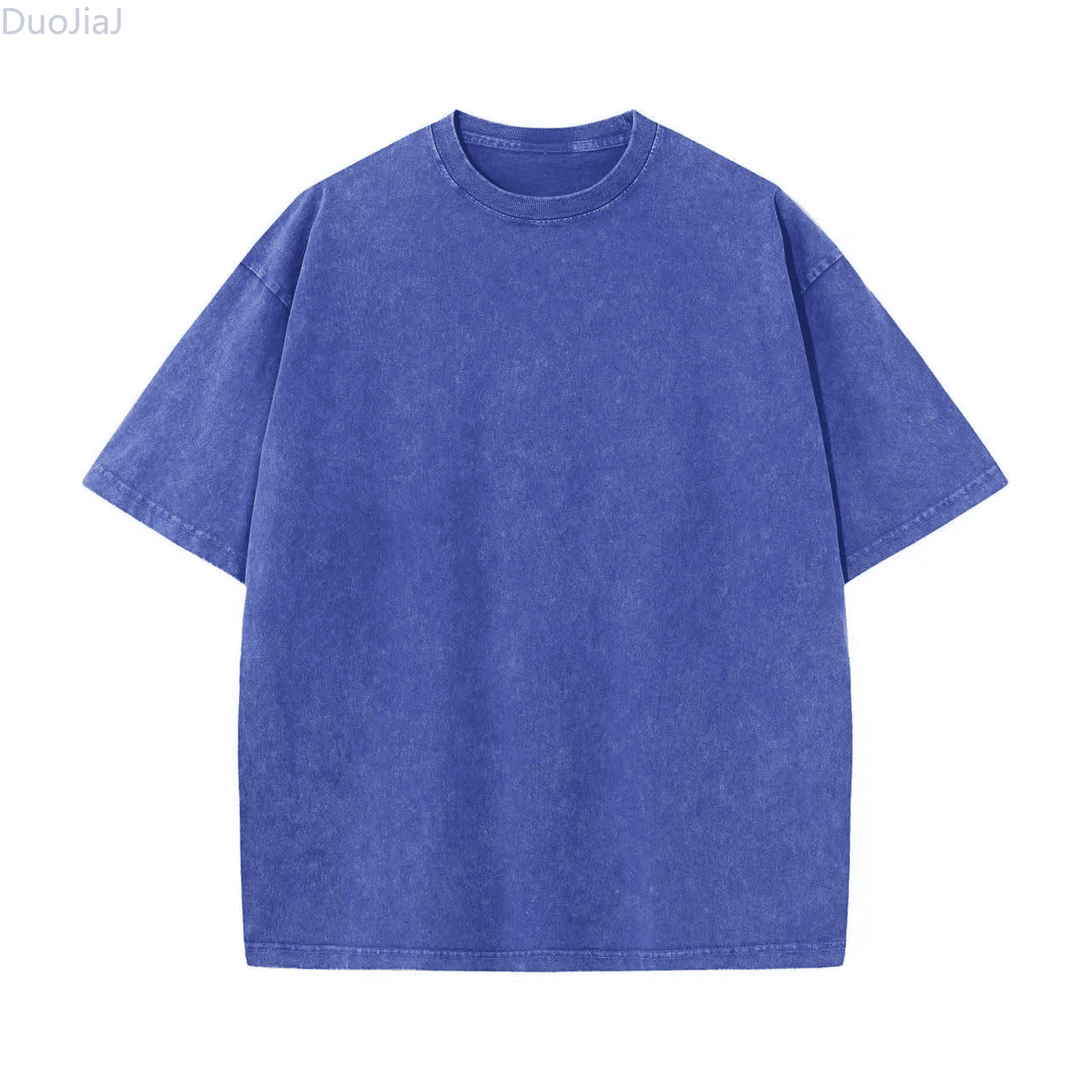 Duojiaj Washed Drop Shoulder T Shirt For Retro Oversized Short Sleeve ...