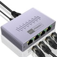 Duomigo Gigabit Ethernet Splitter 1 to 4, 1000Mbps High Speed LAN ...