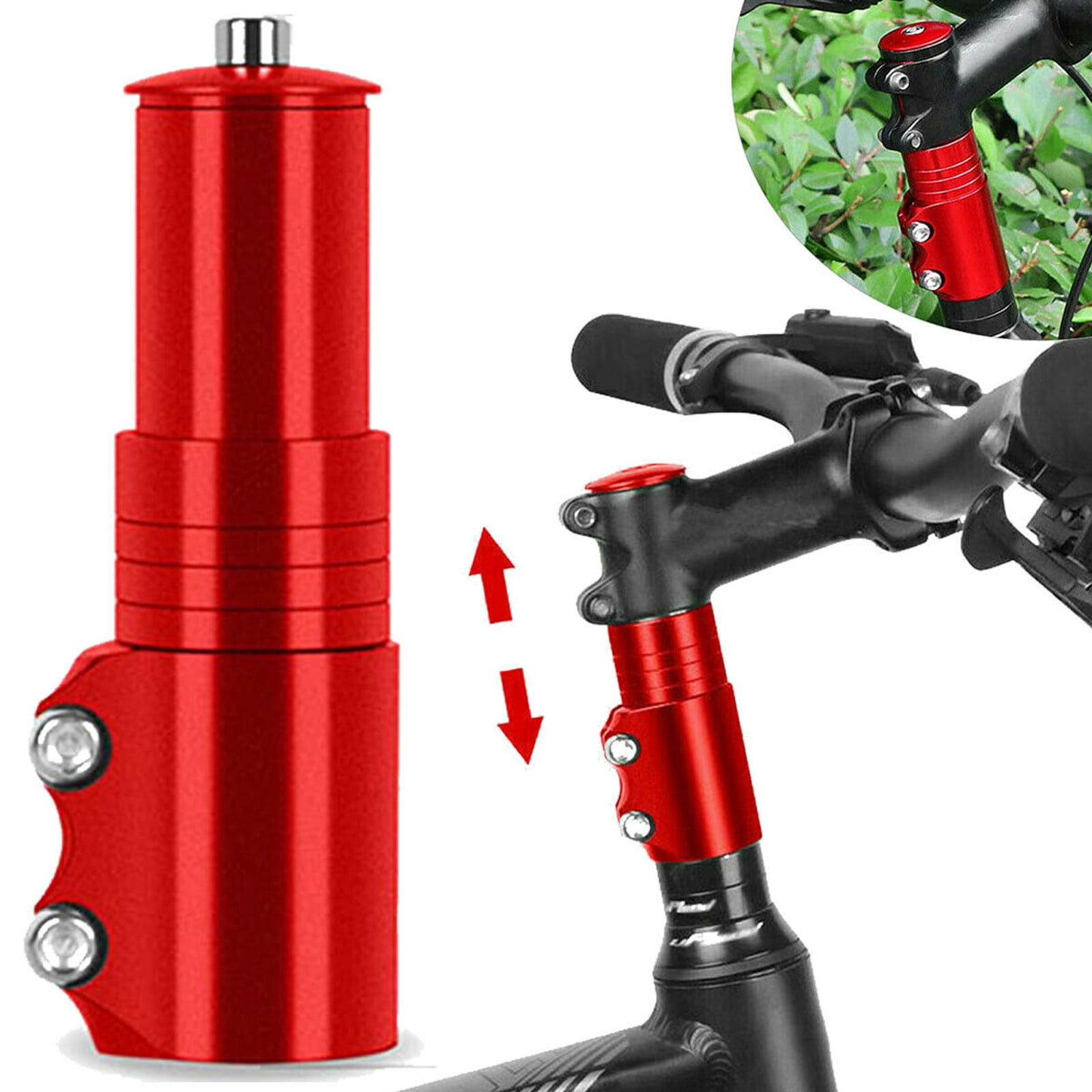 Duomishu Aluminum Alloy Bike Fork Stem 138mm Riser Handlebar Extender ...