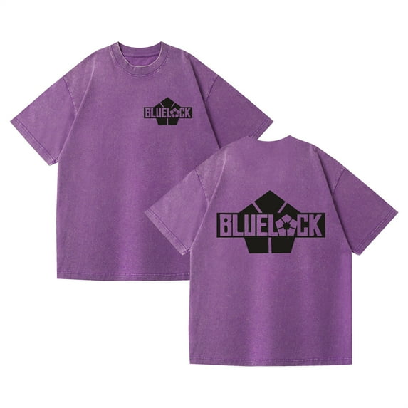 Duoxingbao American style BLUE LOCK short-sleeved cotton T-shirt new ...