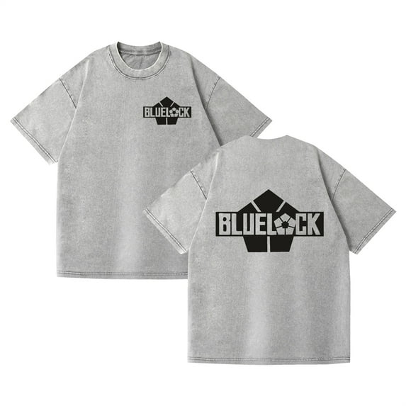 Duoxingbao American style BLUE LOCK short-sleeved cotton T-shirt new ...