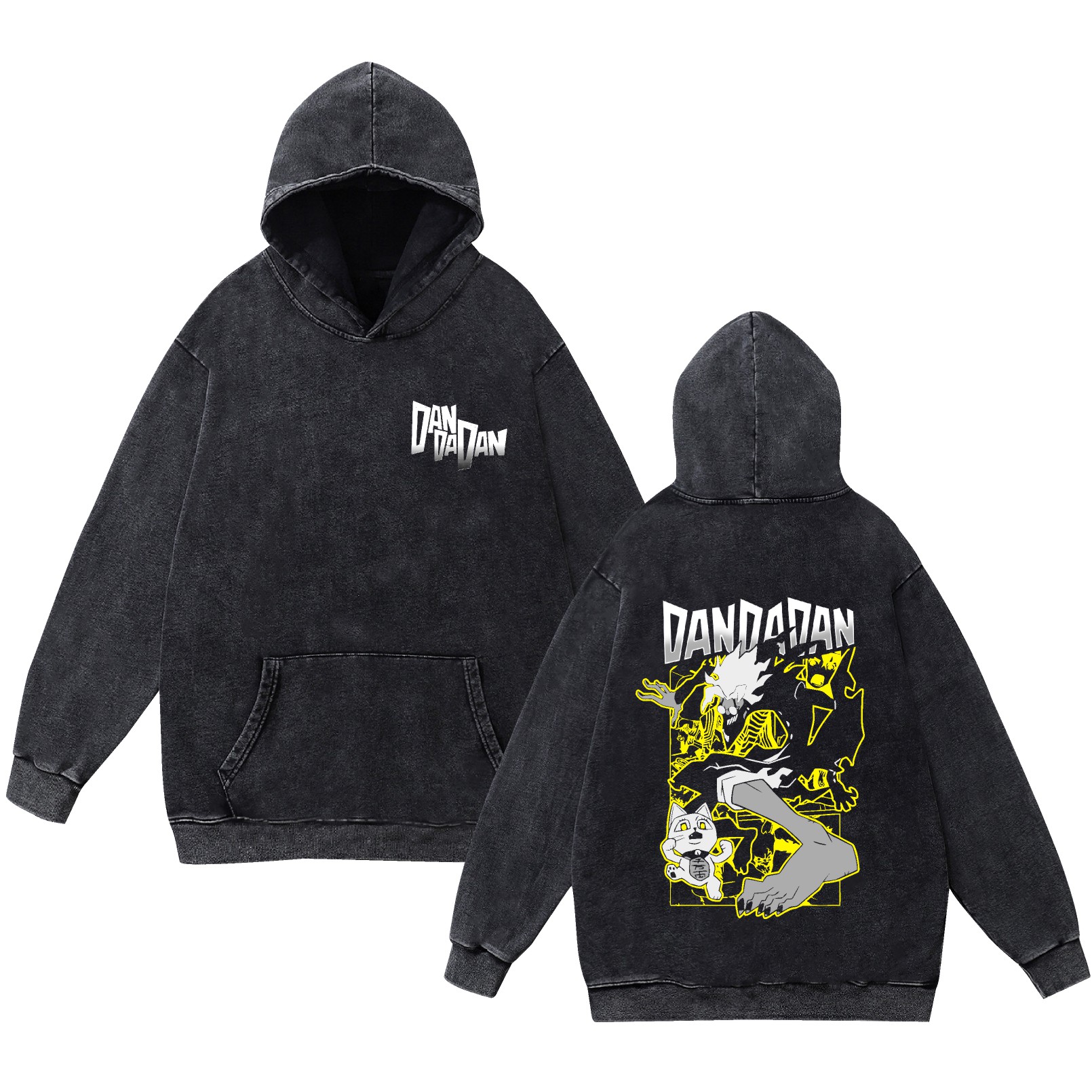 Duoxingbao Anime DANDADAN washed retro sweatshirt pure cotton ...