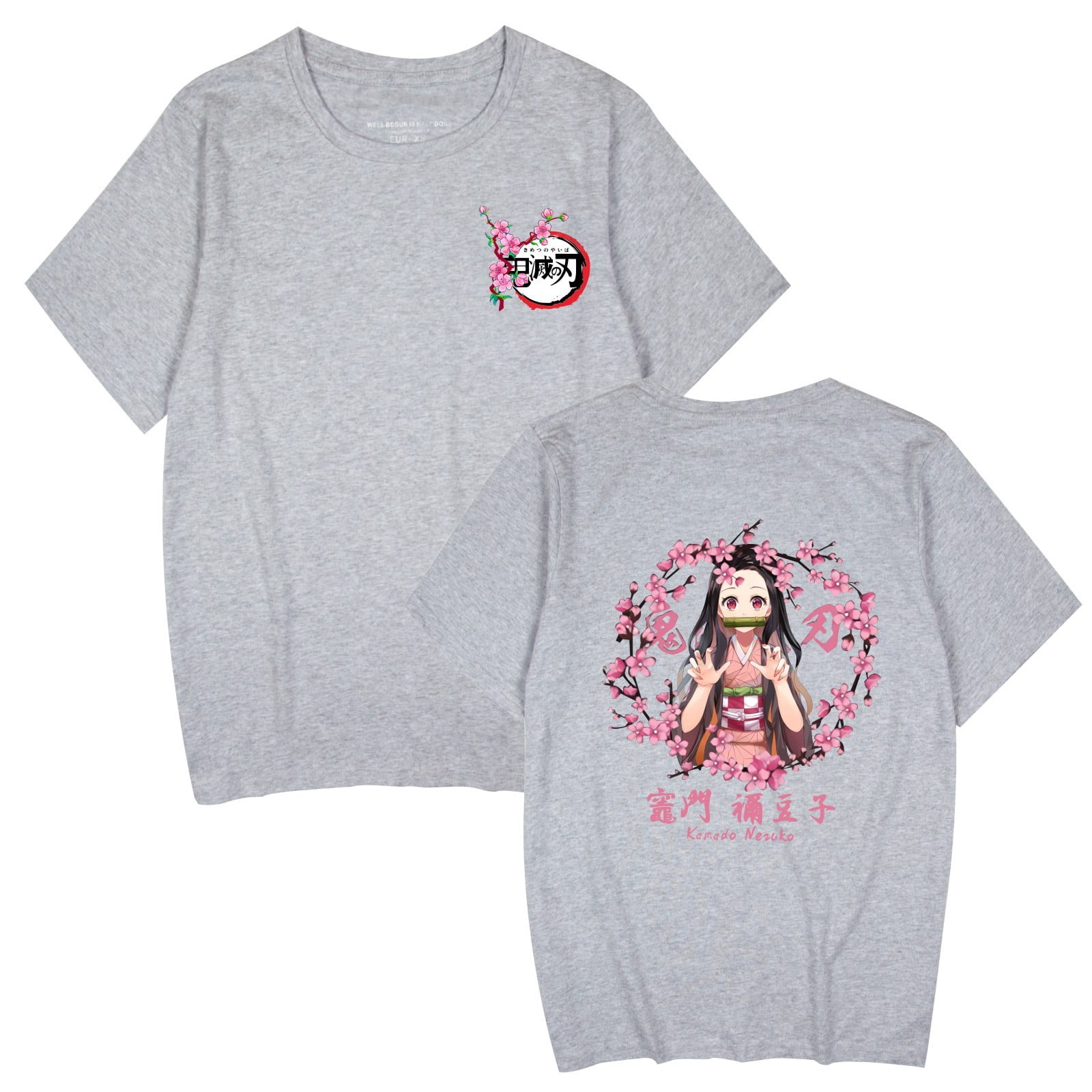 Duoxingbao Anime Demon Slayer Casual Cartoon Loose Short-Sleeve T-Shirt ...