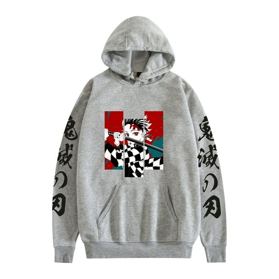 Duoxingbao Anime Demon Slayer Hoodie Long-Sleeve Sweatshirt for Men and ...