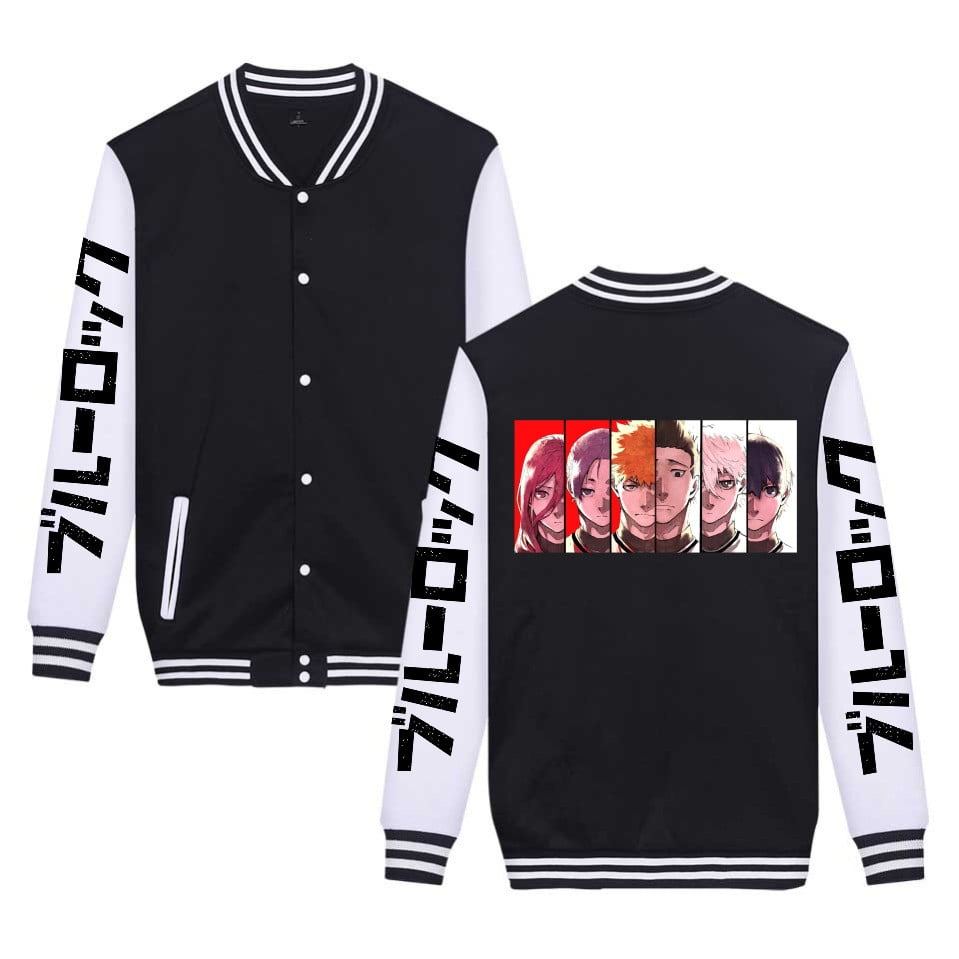 Duoxingbao BLUE LOCK hoodie jacket with blue prison print unisex ...