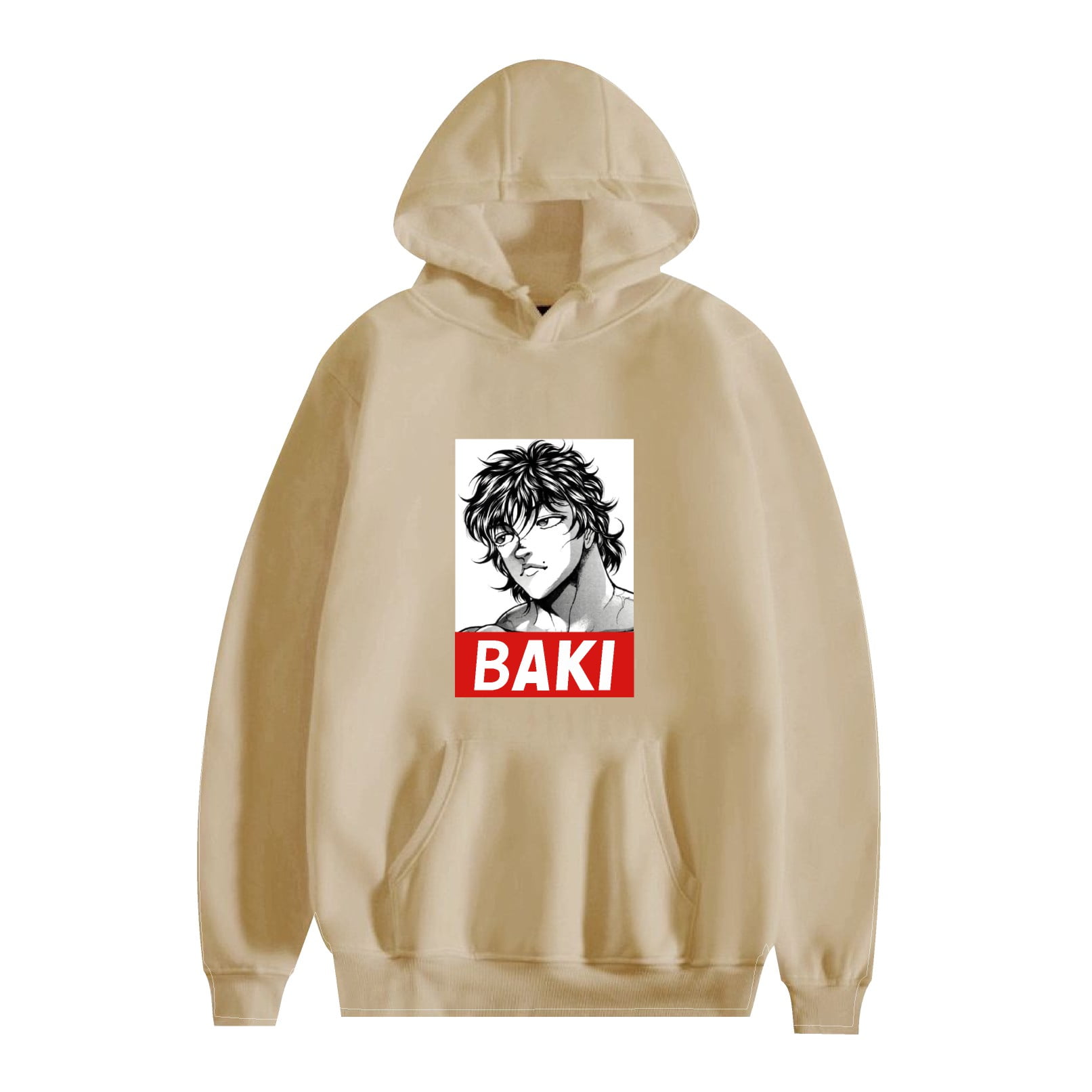 Duoxingbao Baki Road BAKI Fanma Baki anime plus velvet hoodie cross ...