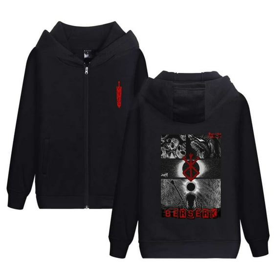 Duoxingbao Berserk Printed Hoodie Top Zip-Up Jacket from the Japanese ...