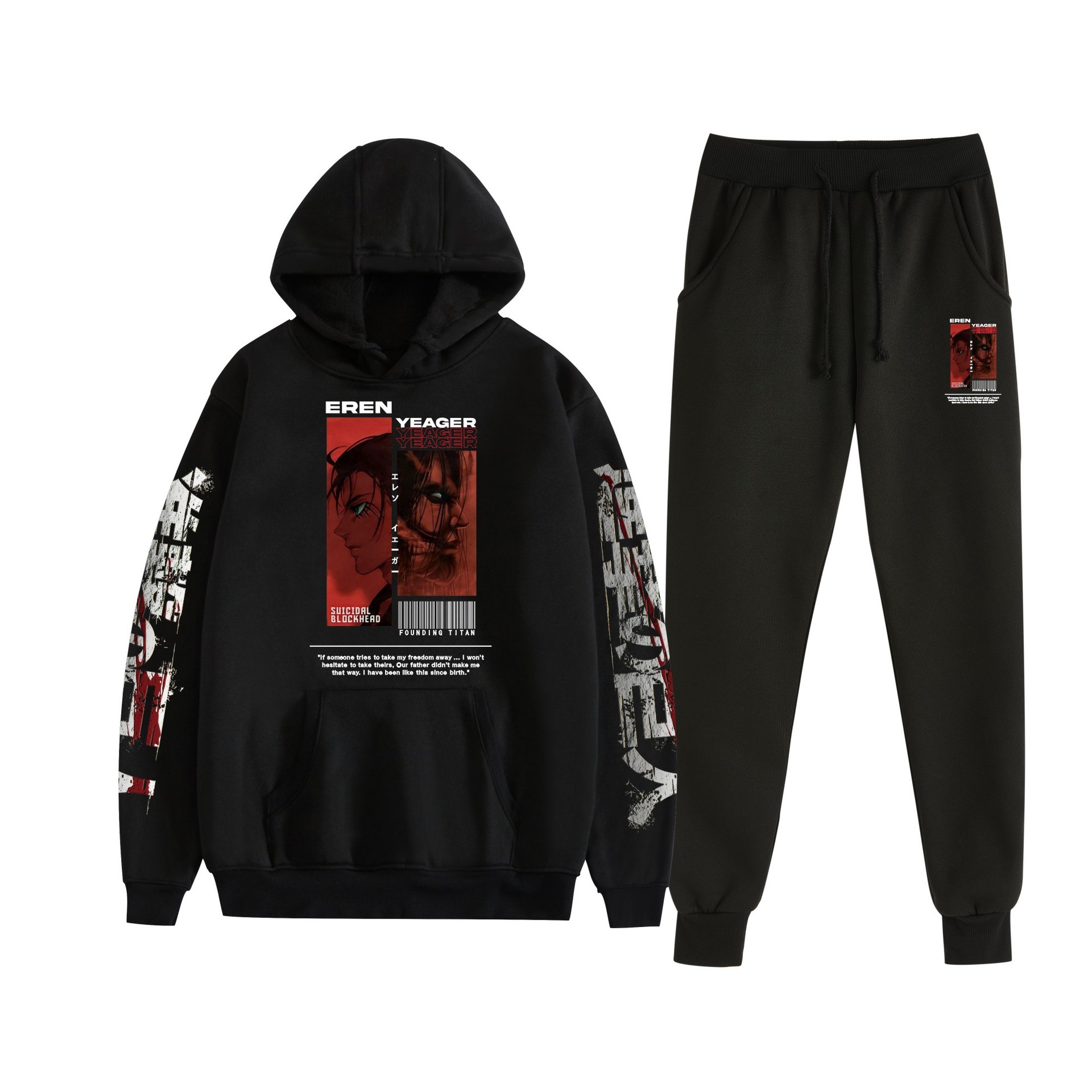 Duoxingbao Cross-border Attack on Titan: Wings of Liberty Casual Hoodie ...