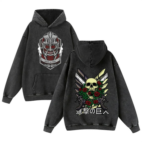 Duoxingbao Cross-border Attack on Titan Wings of Liberty Casual Washed ...
