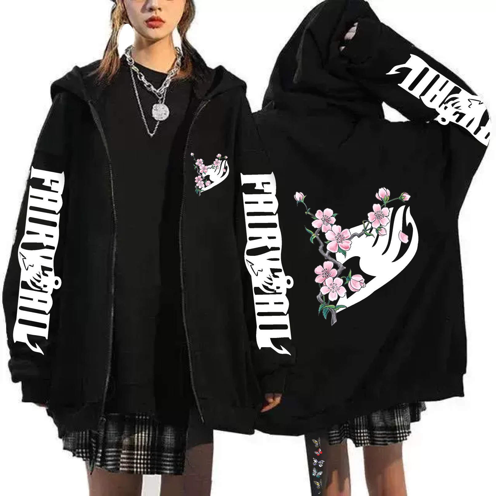 Duoxingbao Cross-border Fairy Tail Japanese manga Ainime zip-up hoodie ...
