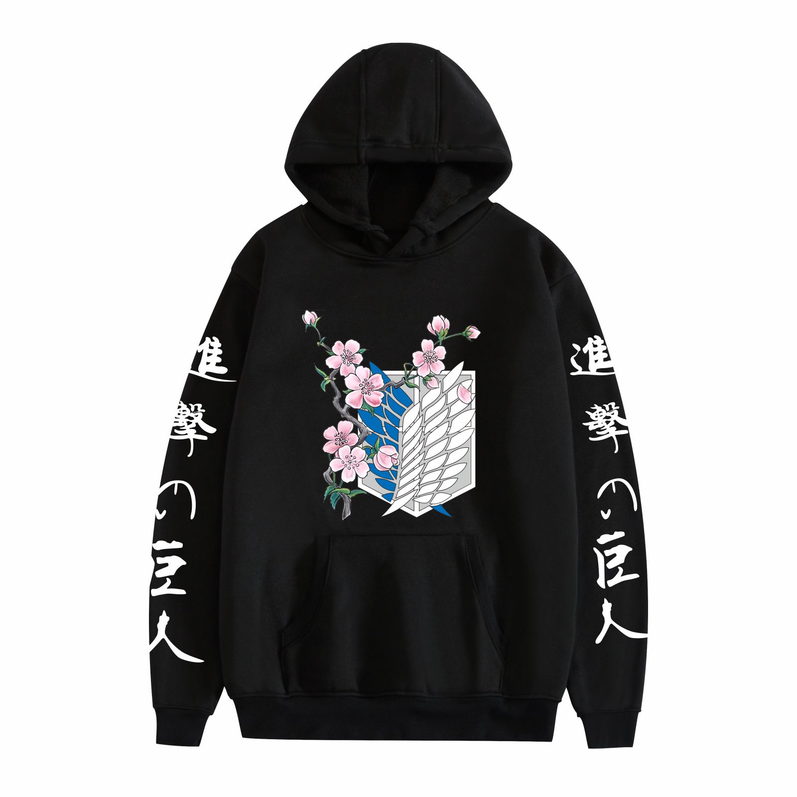 Duoxingbao Cross-border anime Attack on Titan hoodie long-sleeved ...