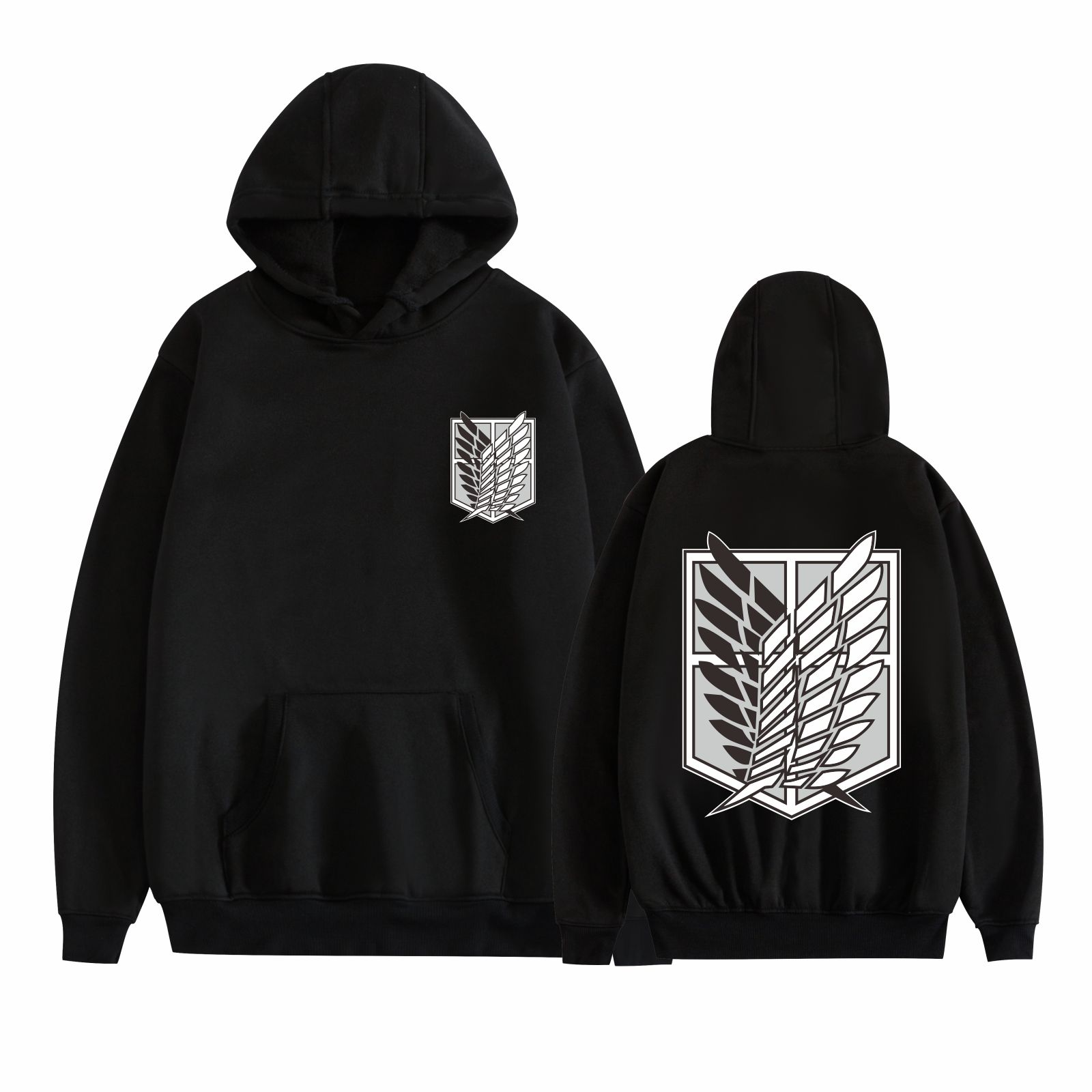 Duoxingbao Cross-border anime Attack on Titan hoodie long-sleeved ...