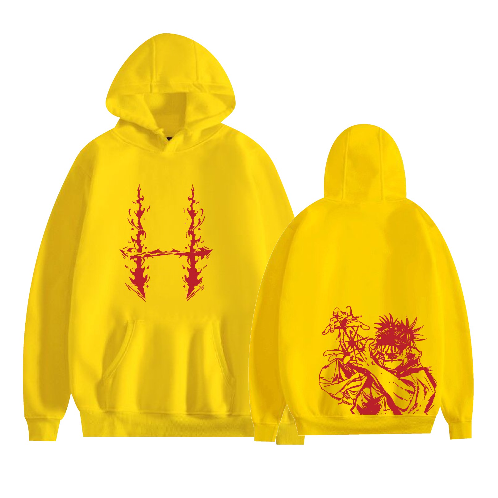 Duoxingbao Cross-border anime Jujutsu Kaisen hoodie long-sleeved ...