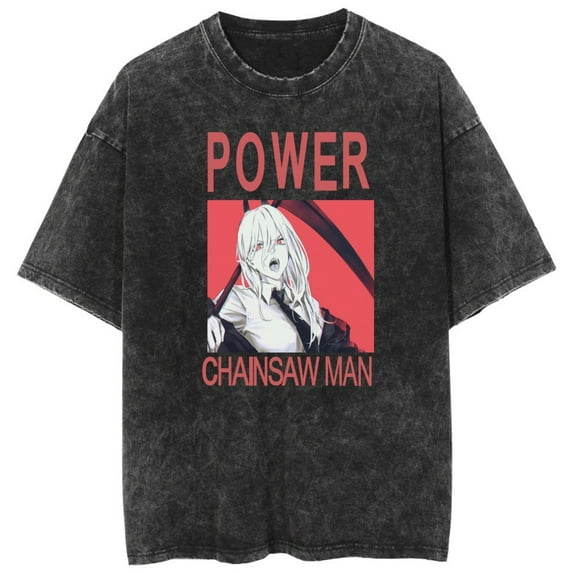 Duoxingbao Cross-border hip-hop street style washed anime chainsaw man ...