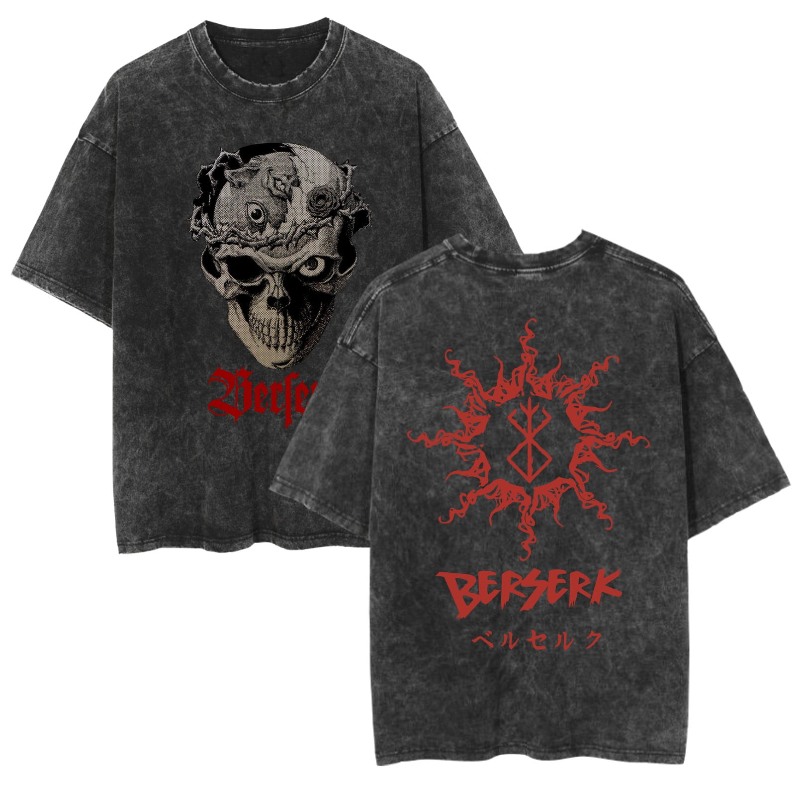 Duoxingbao Cross-border hot selling washed short-sleeved Berserk Legend ...