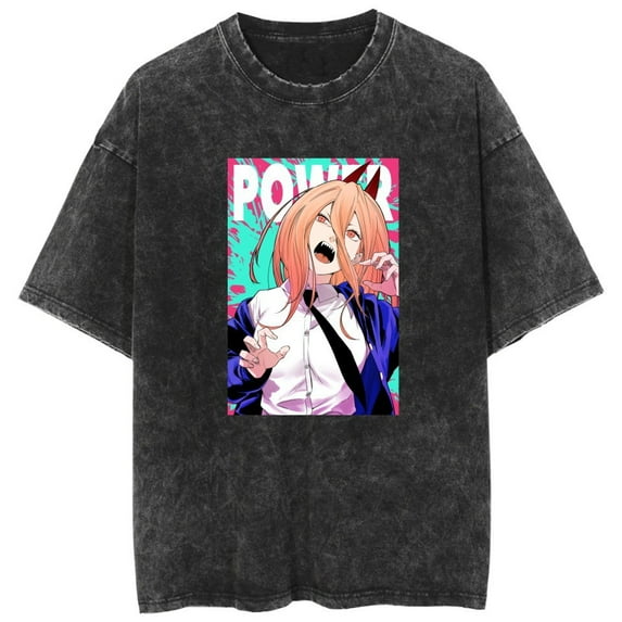 Duoxingbao Cross-border street-style washed anime chainsaw man casual ...