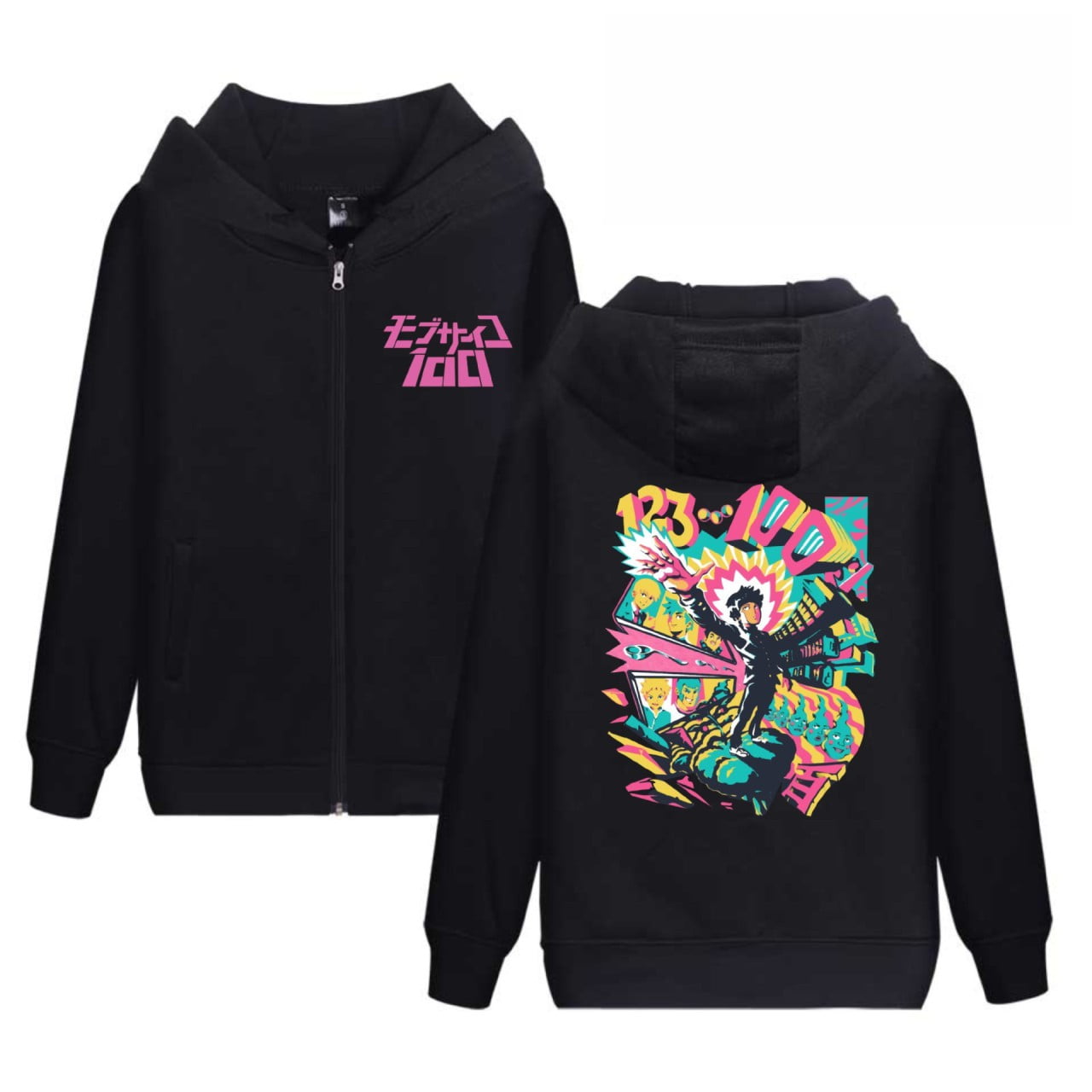 Duoxingbao Foreign trade spring and autumn zip-up jacket, anime Mob ...