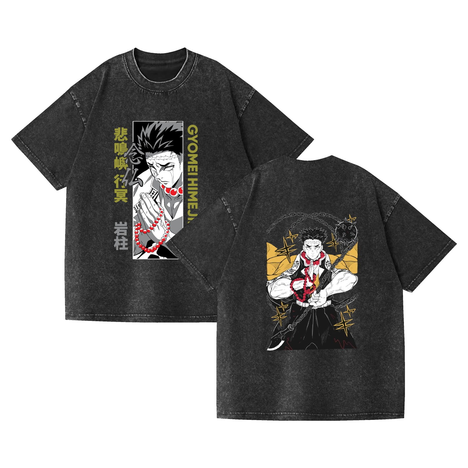 Duoxingbao Hot Selling Demon Slayer Cotton T-Shirt New Distressed Anime ...